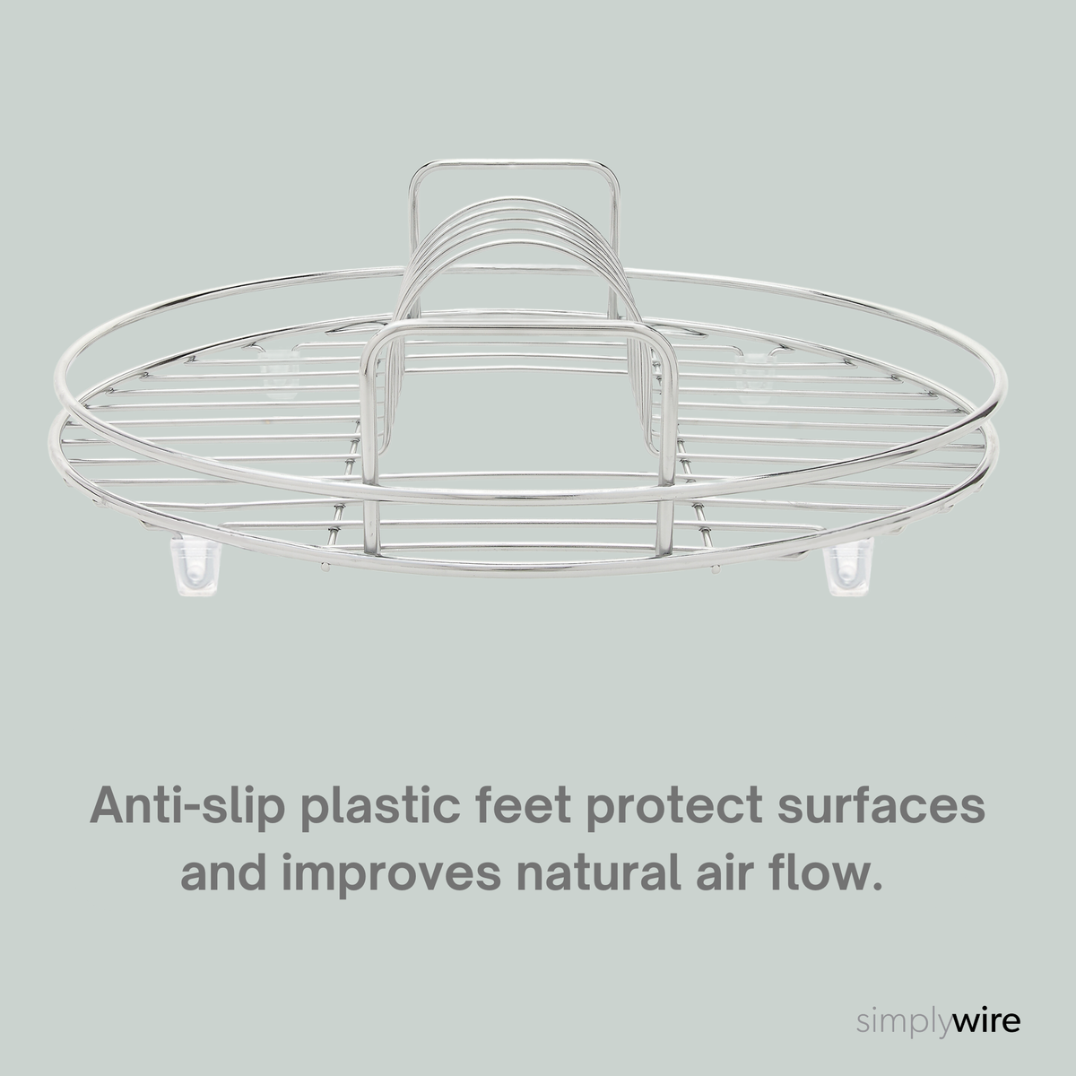 Circular Dish Drainer - Round Sink Drying Rack - Chrome – simplywire