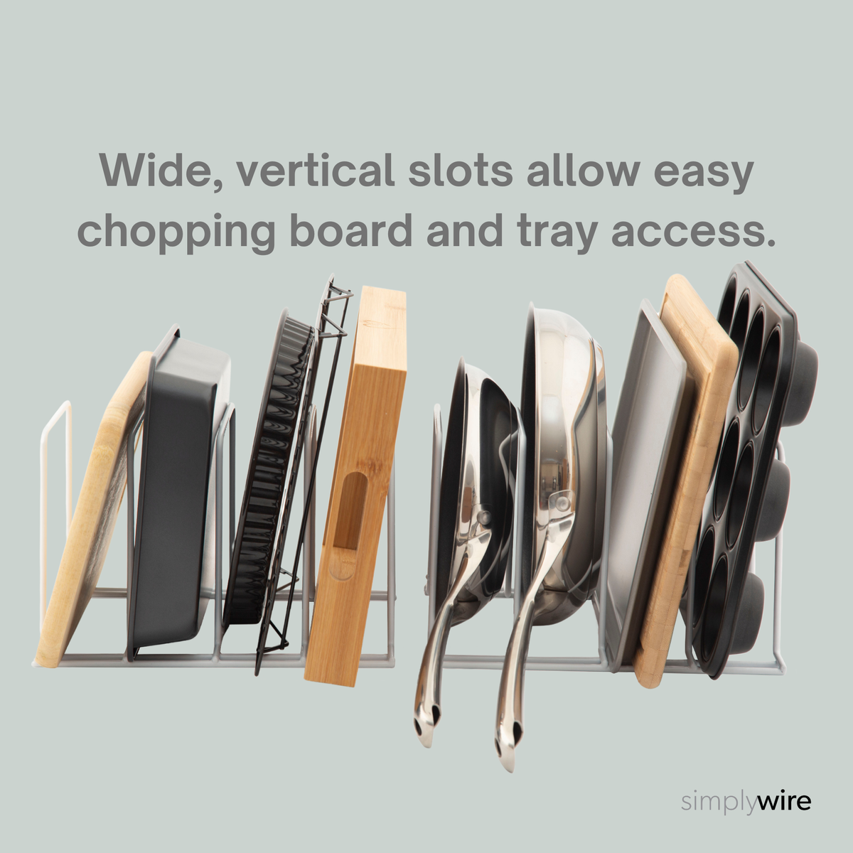 Baking Tray and Chopping Board Racks – Pack of 2 - Pan Storage - Kitch ...