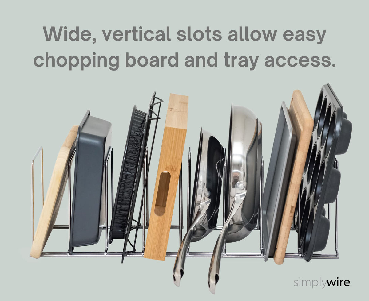 Baking Tray and Chopping Board Racks – Pack of 2 - Pan Storage - Kitch ...